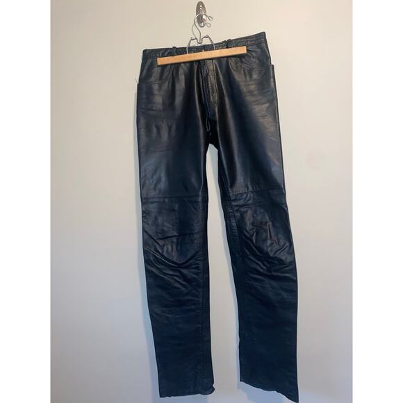 Jose | Pants | Vintage Usa Mens Black Leather Pants Jose Brand Size 34 ...